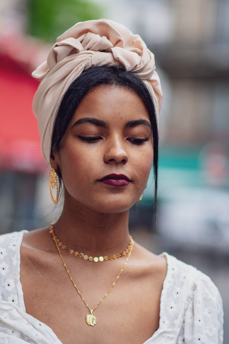 Turban Femme avec Tige métal | Indira de Paris – Indira de paris